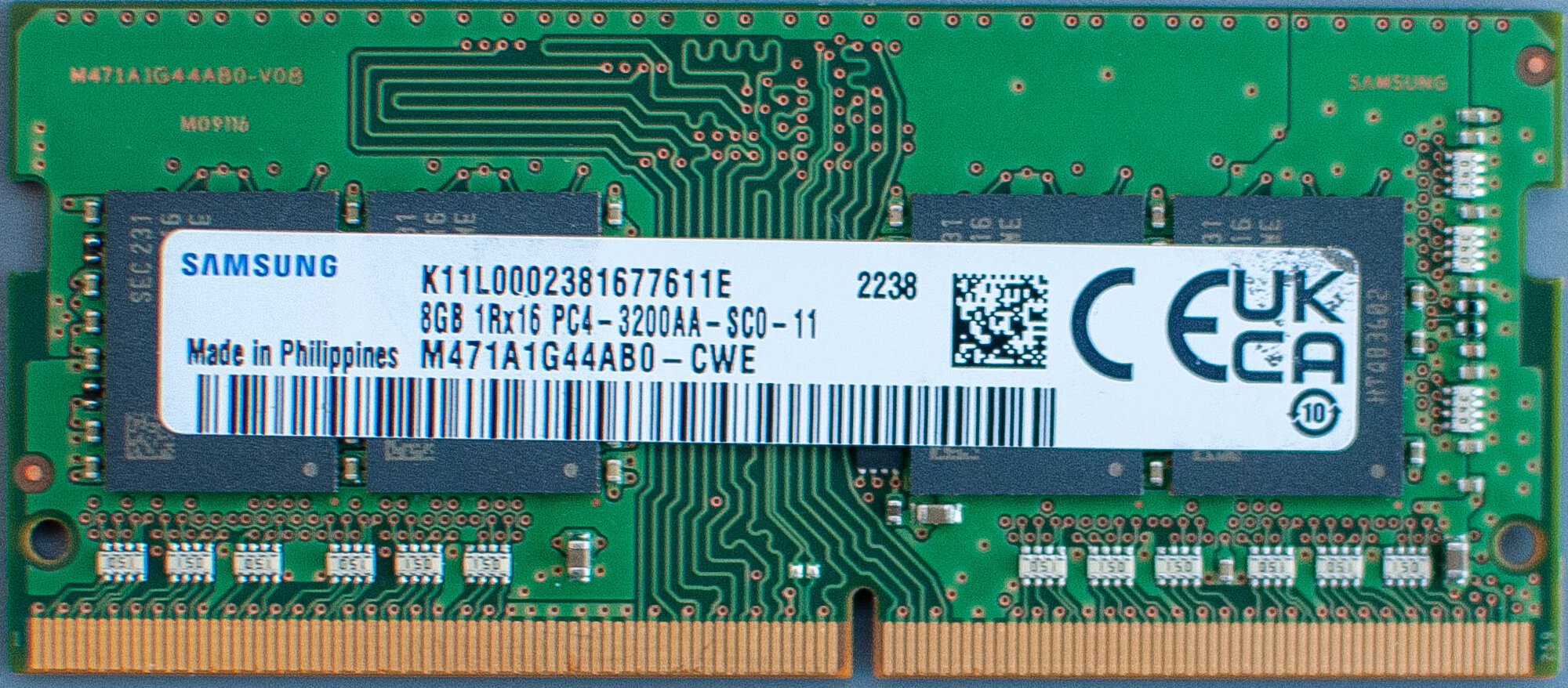 Оперативная память Samsung DDR4 8GB SO-DIMM 3200MHz 1.2V