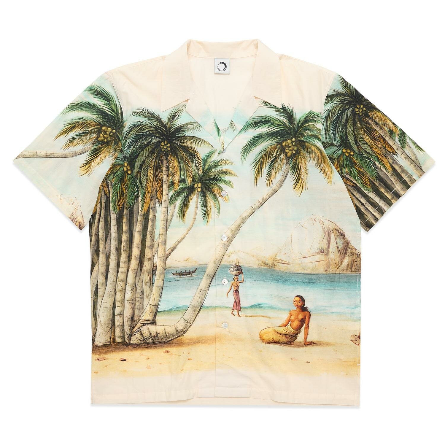 Рубашка ENDLESS JOY РУБАШКА ENDLESS JOY BALI ASLI SHORT ECRU SLEEVE SHIRT
