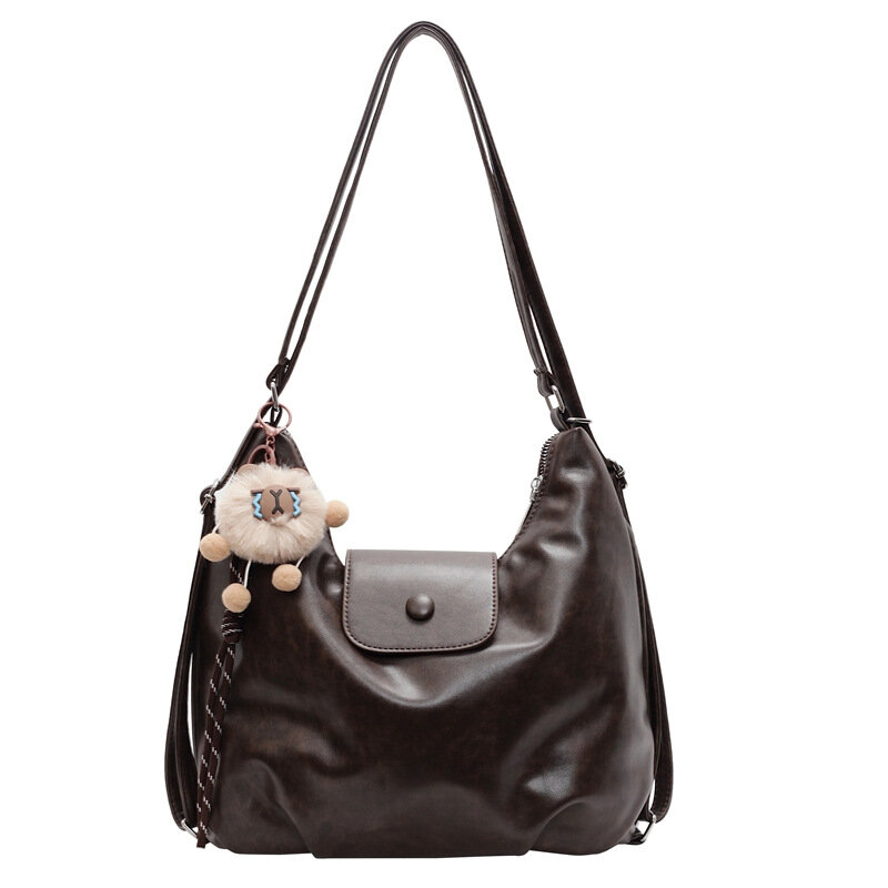 Женская сумка, многофункциональная, большой вместимости, новая мода, ретро, сумка через плечо, сумка для поездок, двойная сумка через плечо