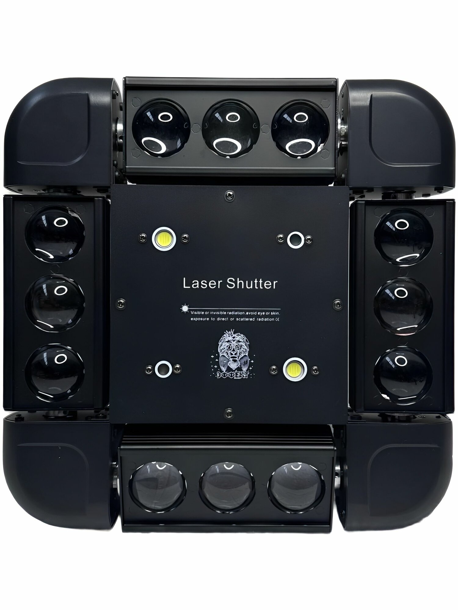 Моторизированная цветомузыка для дискотек Four Head Snowstorm Light Spider 80