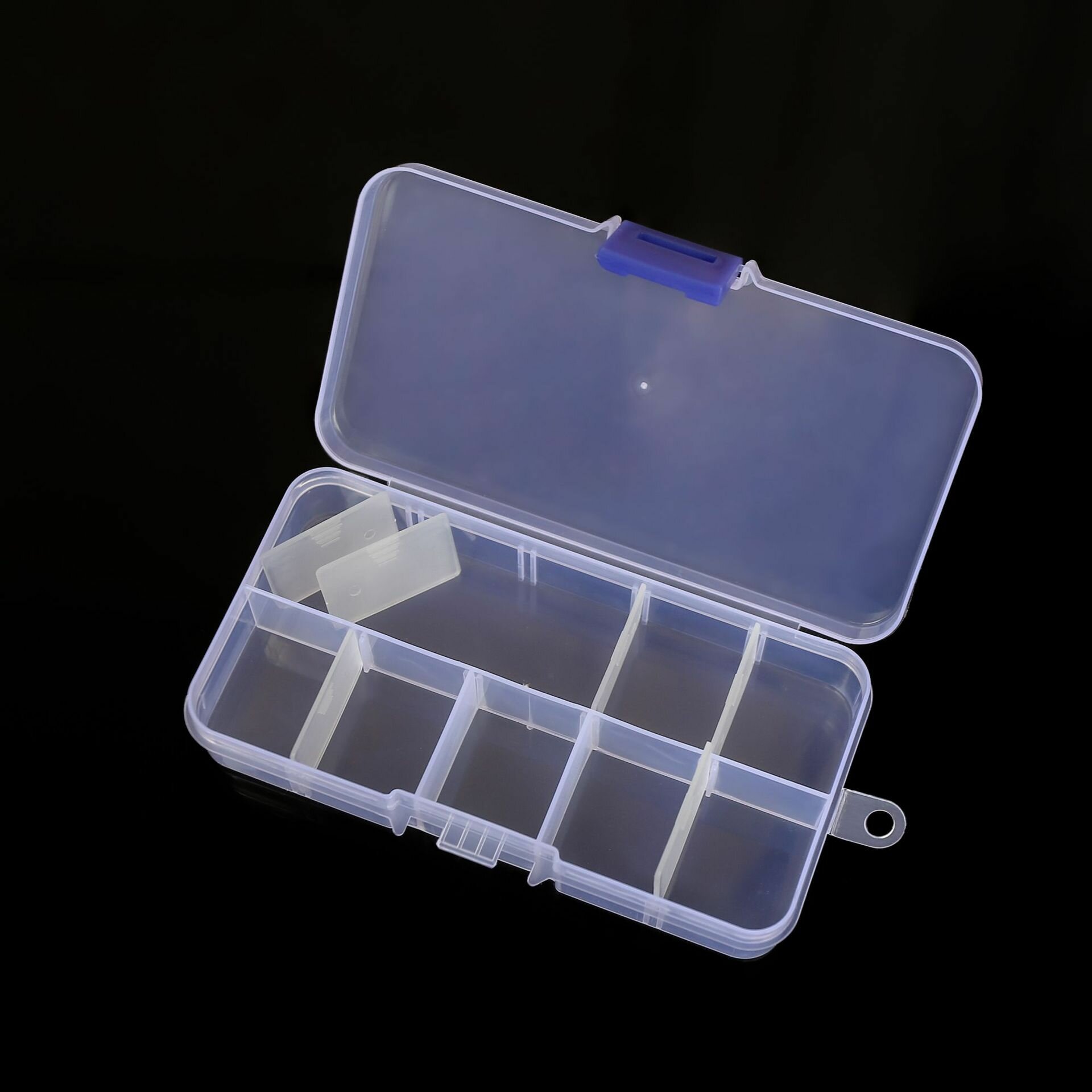 Пластиковый контейнер для хранения с отделениями 10 15 24 36, прозрачный, с кнопками, аксессуары для рыбалки, упаковка, шкатулка для ювелирных изделий