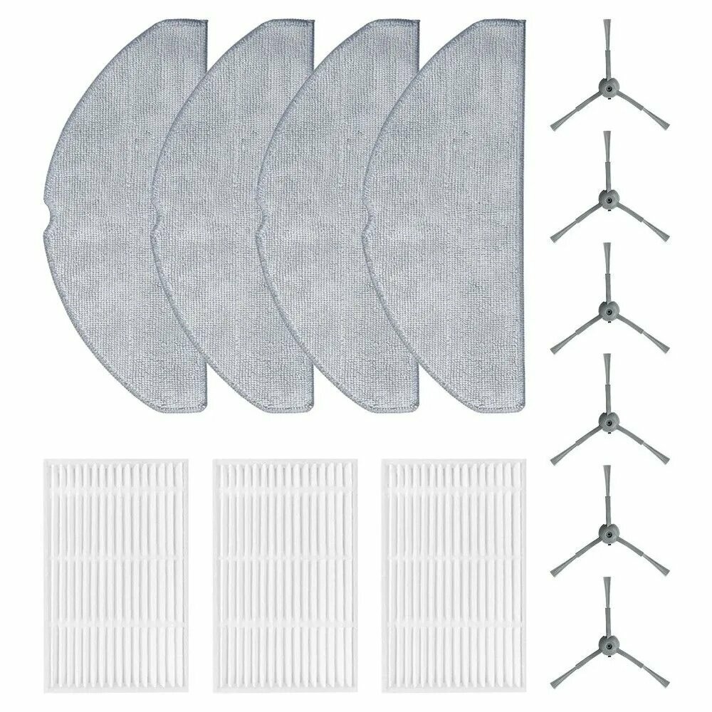 Для домашнего робота-пылесоса Haier HSR M3: боковая щётка, HEPA-фильтр, швабры.