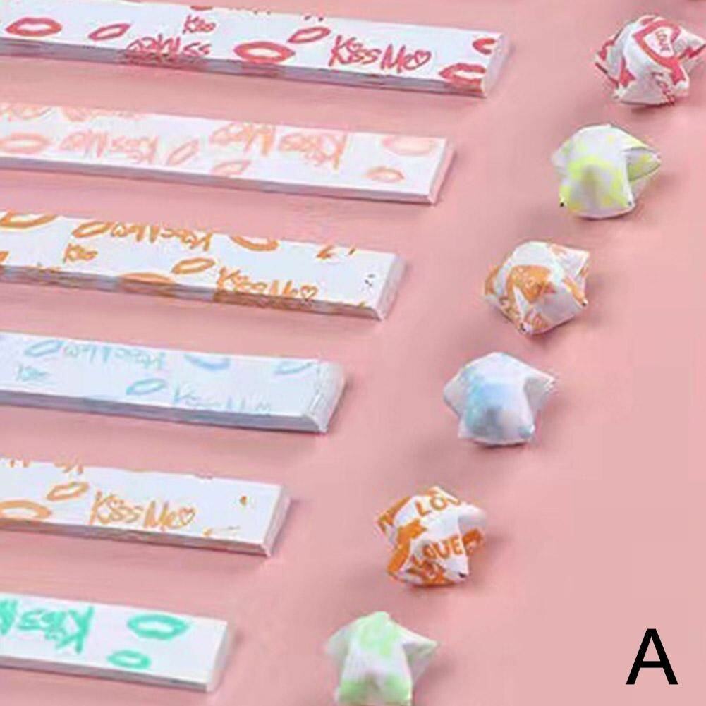 Оригами Счастливая звезда своими руками, разноцветные флуоресцентные цвета 10 шт.