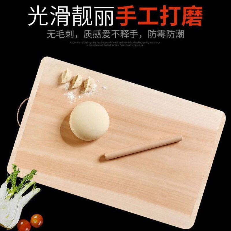 Разделочная доска из ивового дерева, цельная деревянная доска для раскатки, разделочная доска из ивового дерева, доска для раскатки и замеса, большая кухонная доска для дома