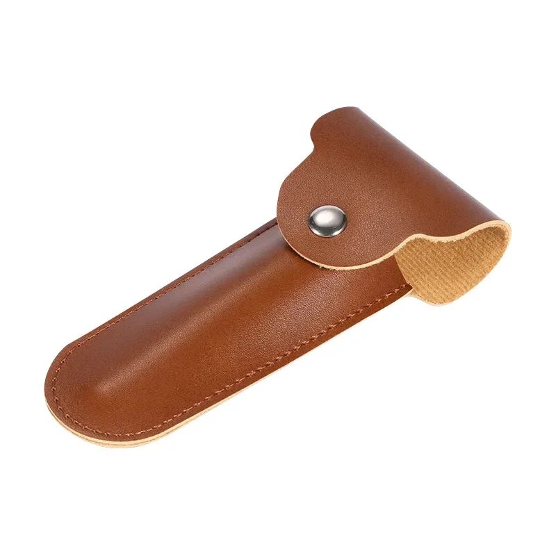 Портативный ручной защитный чехол для бритвы с двойным лезвием, чехол для бритвы из искусственной кожи, дорожный портативный чехол-держатель для бритвы