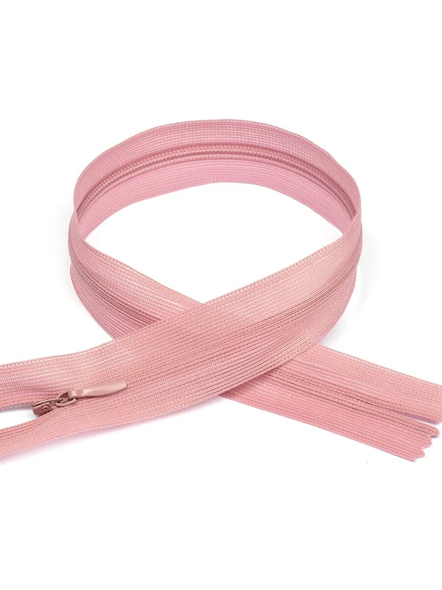 Молния потайная №3 20 см неразъемная пудра 50 шт