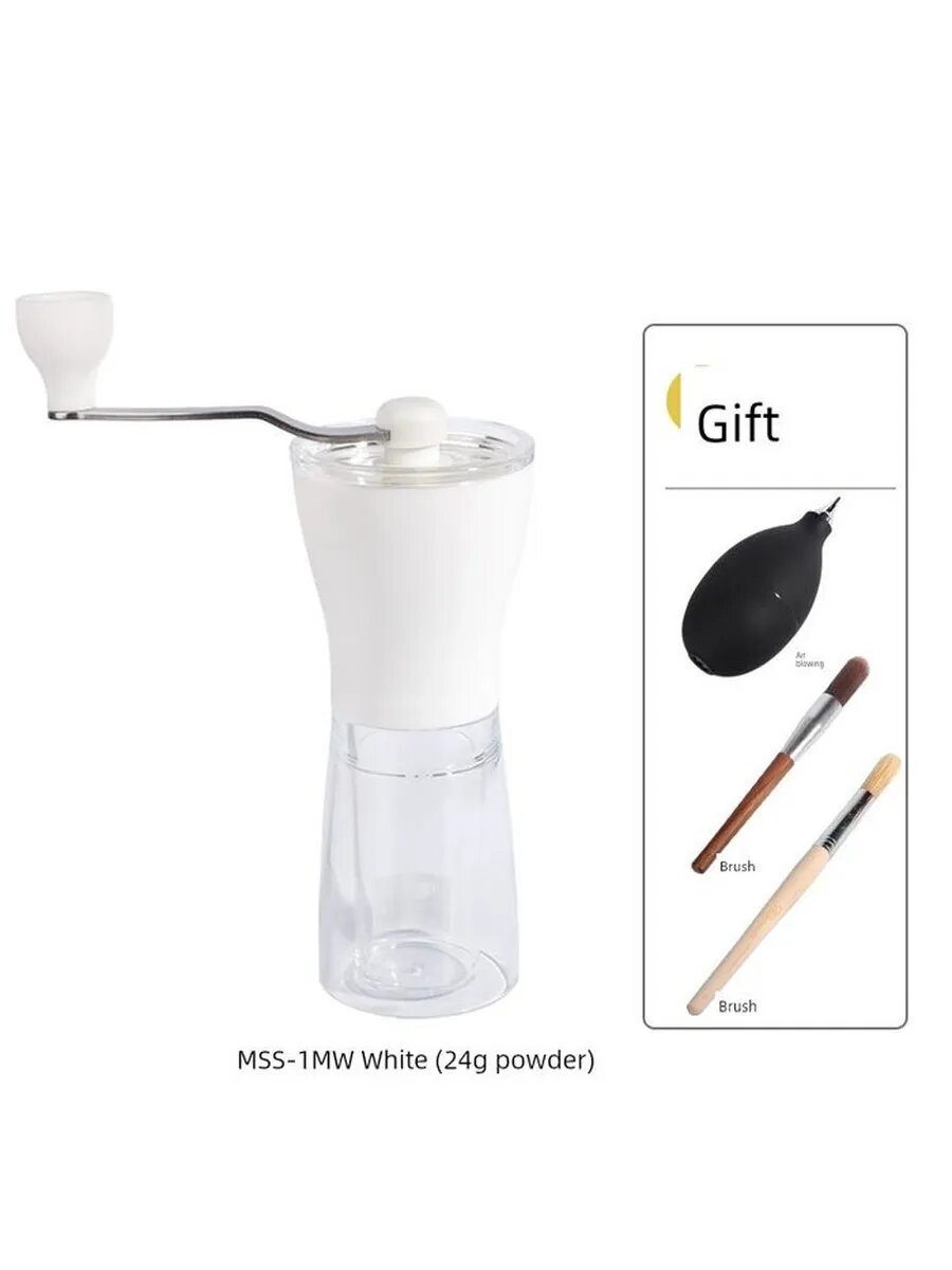 Кофемолка Hario MSS-1MW, керамические жернова, белая