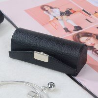 Бесплатная доставка: коробка для помады, футляр для помады, экологичная кожаная коробка для помады с текстурой личи, подарочная коробка для помады, коробка для хранения.