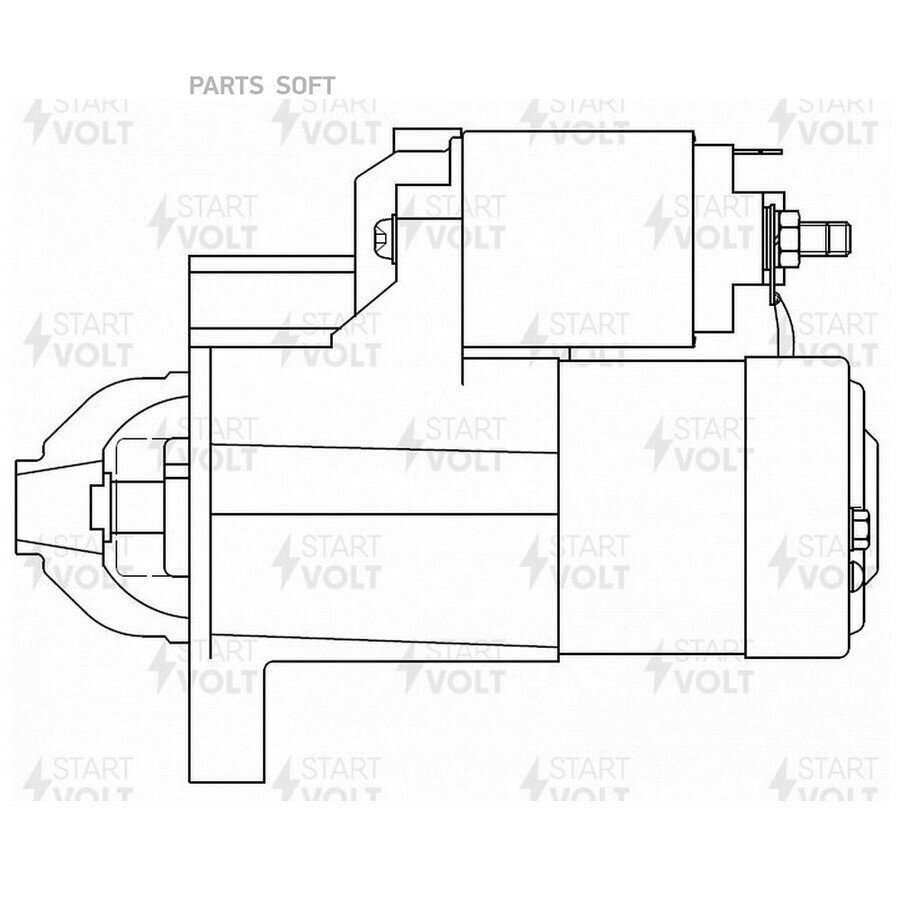Стартер 3302 дв. Chrysler 2.4i 1,2кВт (STARTVOLT) от официального дистрибьютора, STARTVOLT, артикул LST0346