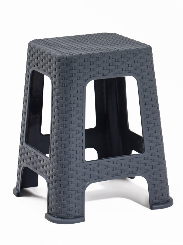 Табурет "Ротанг" h45 см (серый)