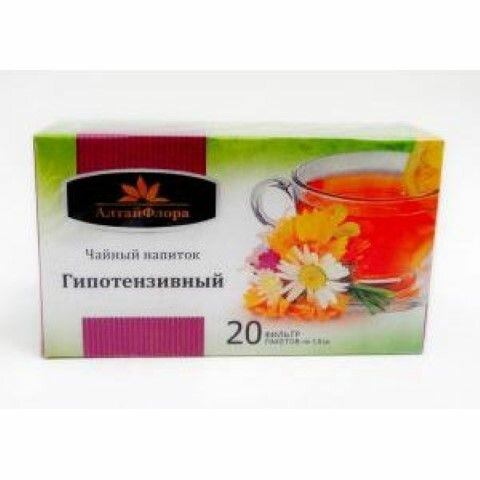 Чайный напиток АлтайФлора гипотензивный, 20 фильтр-пакетов по 1,5 г
