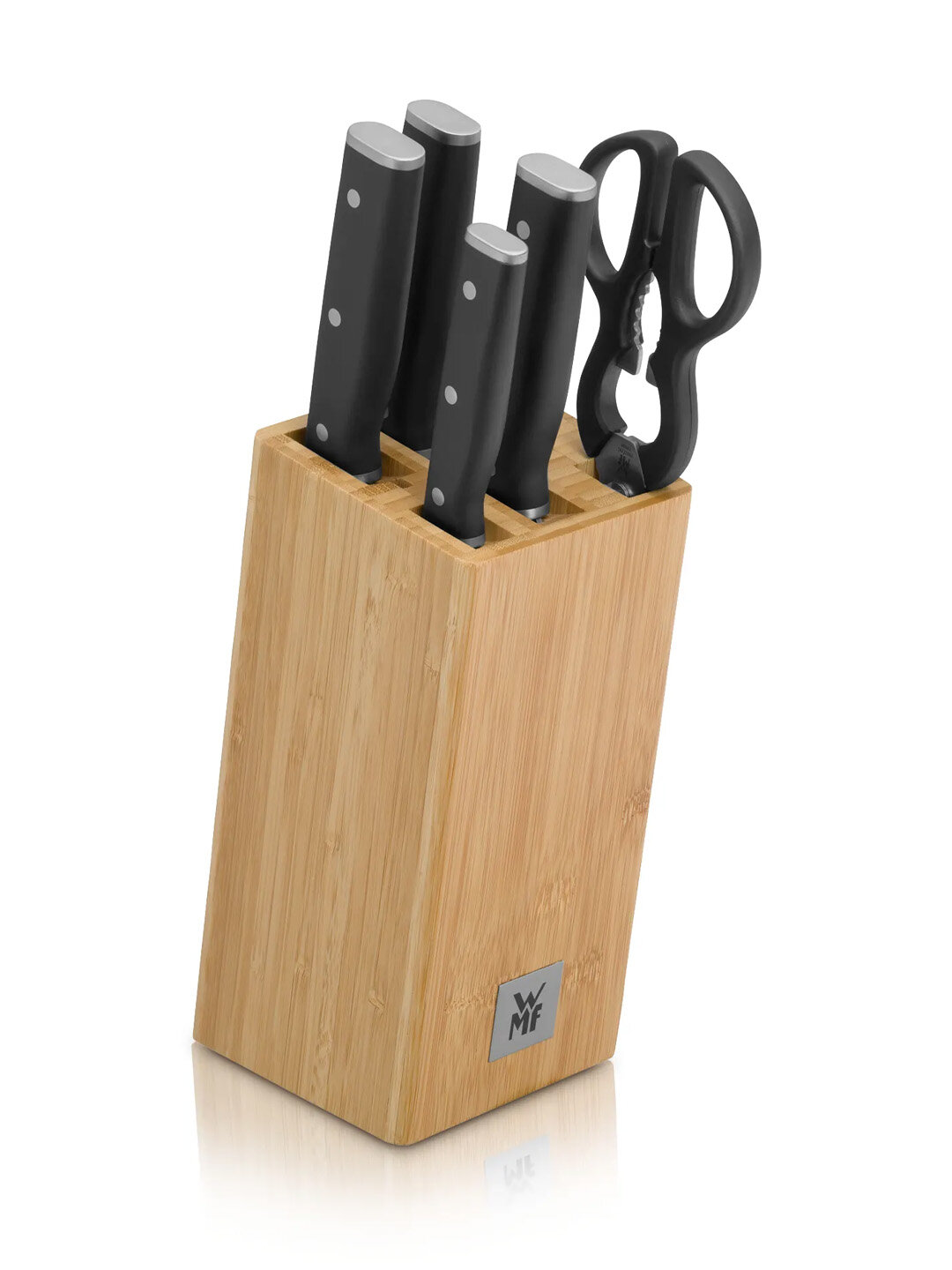 Набор ножей WMF Kineo с подставкой, нержавеющая сталь Cromargan