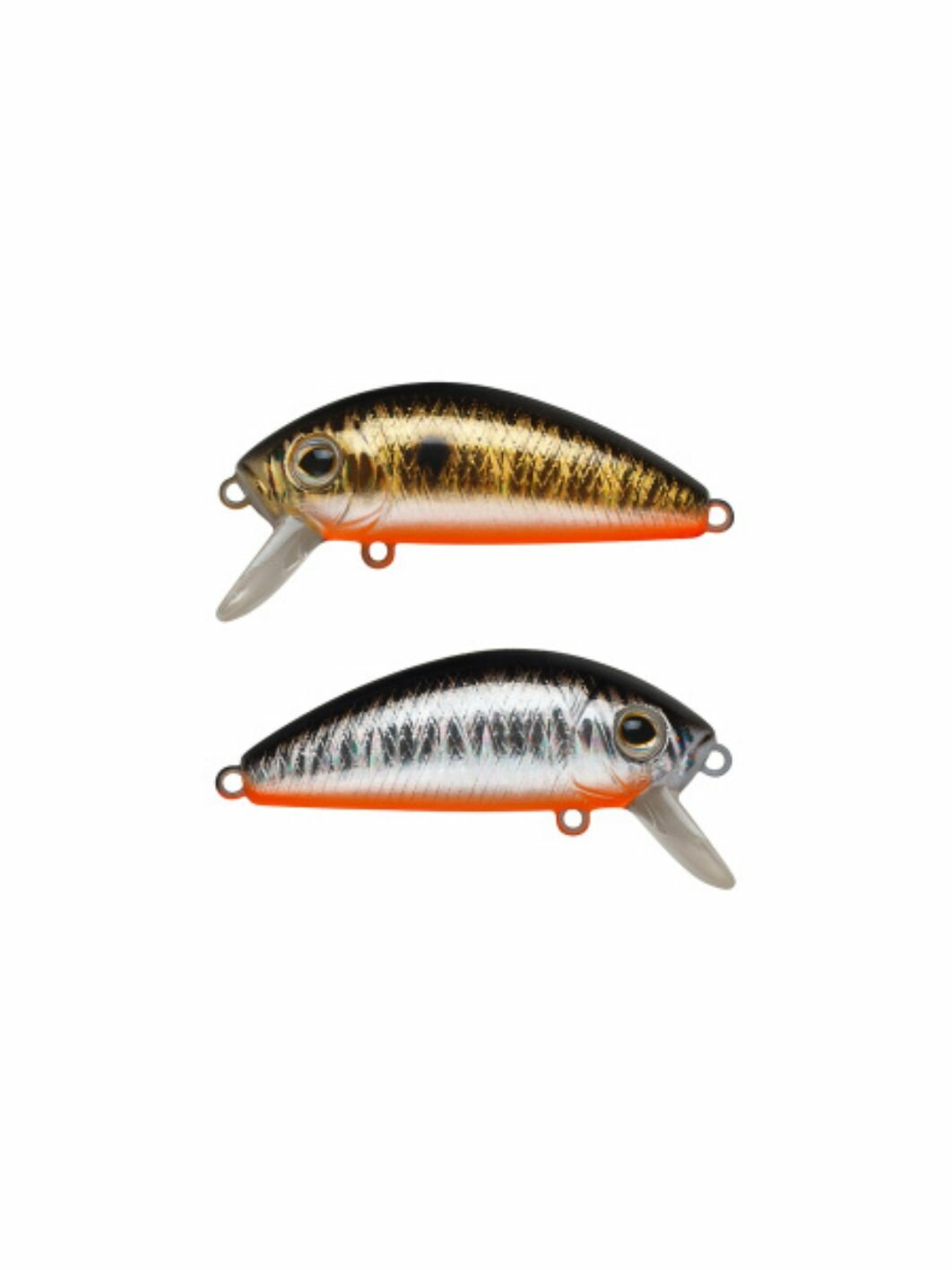 Воблер Минноу Strike Pro Mustang Minnow 45, 45 мм, 4,5 гр, Заглубление 0,2 м -0,5 м, Плавающий, цвет A70-613-SBO Double Silver