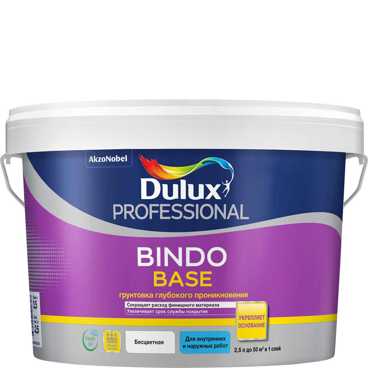Грунтовка универсальная Dulux Professional Bindo Base, концентрат, 2,5л