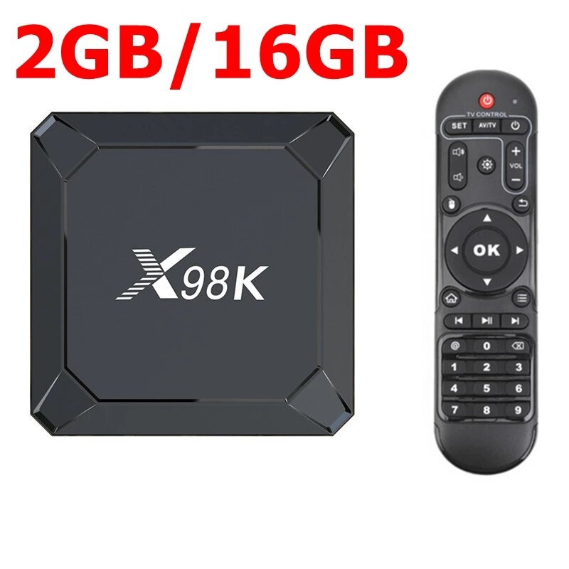 X98K Smart TV Box Android 13.0 RK3528 Quad Core 2GB 16GB 4GB 32GB 8K Video 1080P AVE HD 5G Dual Wifi6 BT5.0 Media Player
