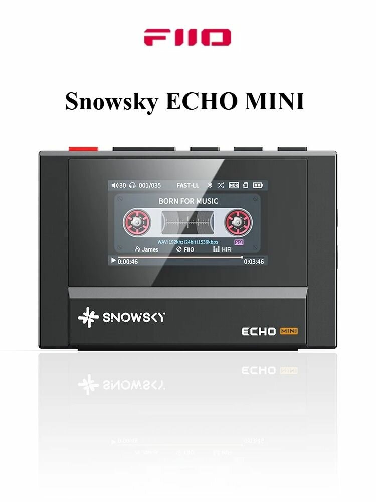 FiiO Snowsky ECHO MINI 8GB Портативный Музыкальный Плеер Без Потерь Bluetooth UI С Длительным Сроком Службы Custom Mini MP3