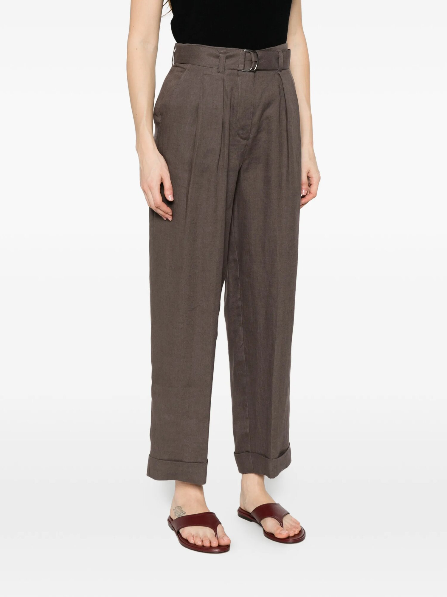 Брюки Panicale Belted pleated trousers, размер 44 — фото 1