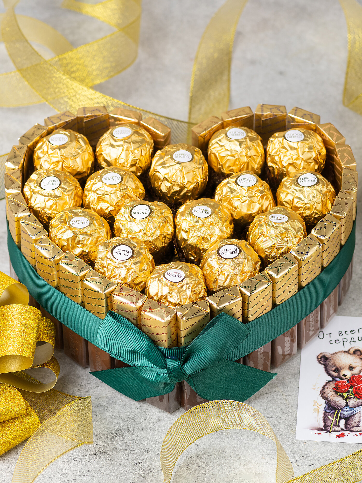 Подарочный набор Olavi "Сердце", Ferrero, молочный шоколад, без ГМО, в картонной коробке — фото 1