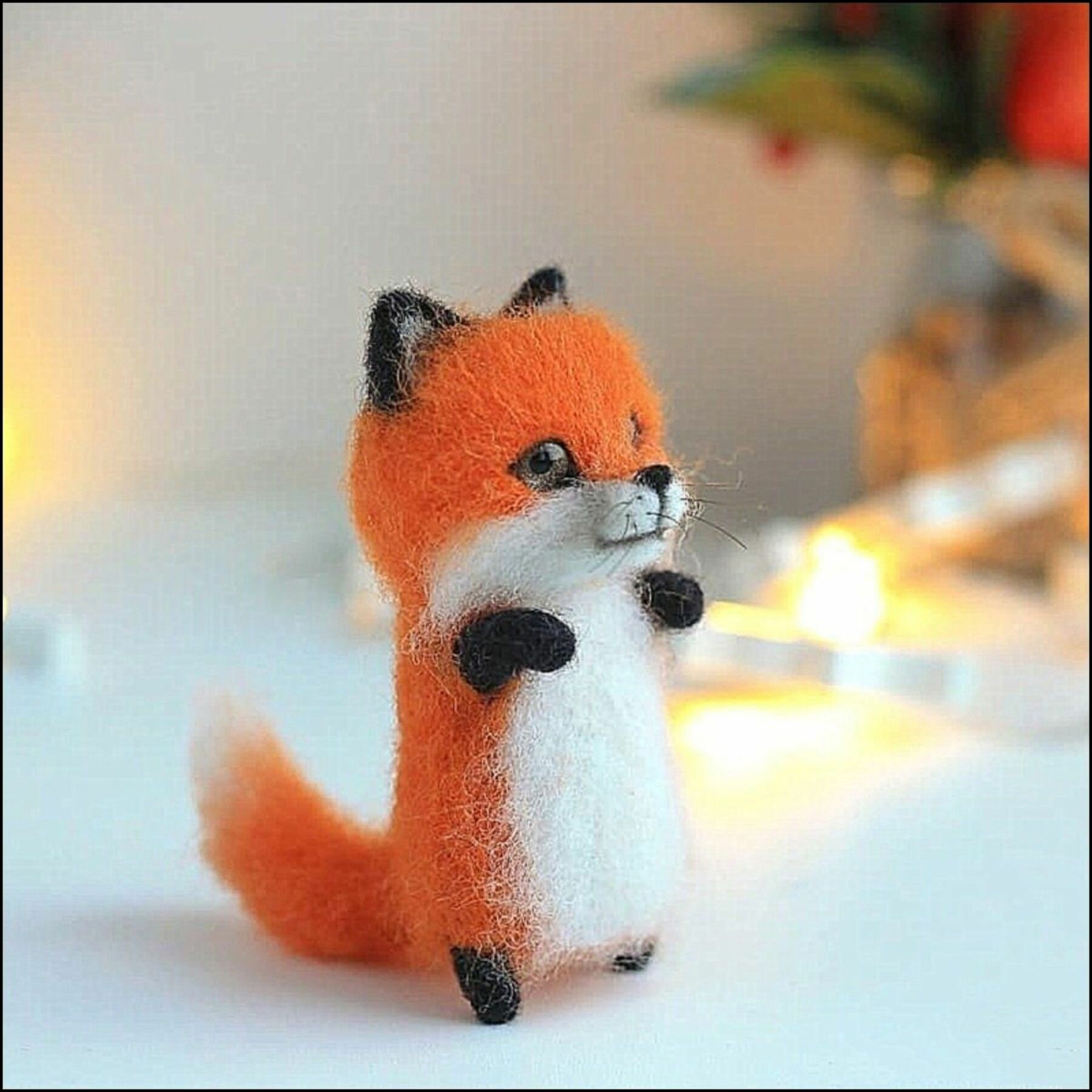 Войлочный Набор для валяния игрушки из шерсти "Кошки". Поделки для творчества