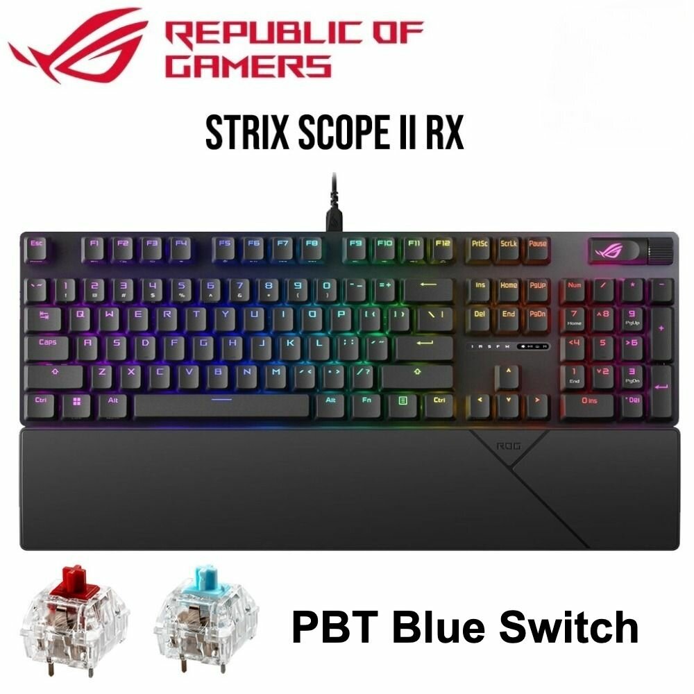 ROG Strix Scope II RX Механические переключатели Игровой клавиатуры