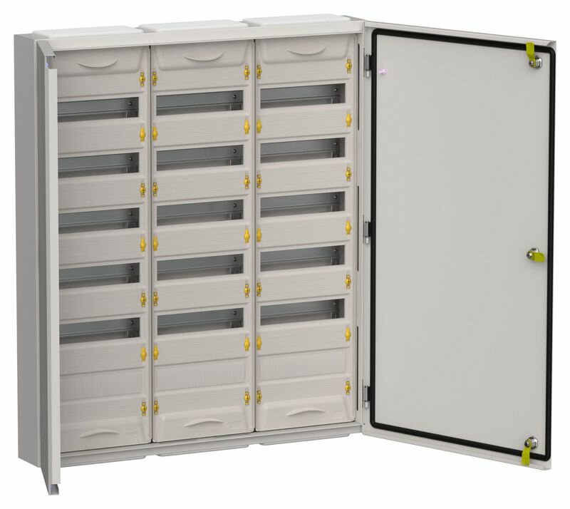 Корпус ЩРн-216 (3х72) TITAN 5 960х830х140 IP54 метал. сер. IEK TI5-50-N-3X072-54-7035