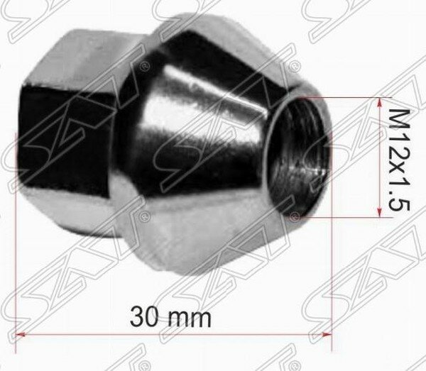 Гайка колесная SAT ST-1678260 FORD FOCUS 08-/FIESTA 03-/C-MAX 07-/MONDEO 07-/KUGA 08-12