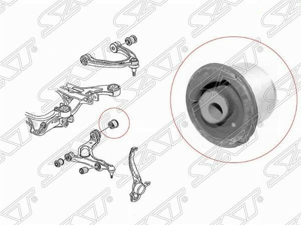 Сайлентблок рычага Audi Q7 05-15 / SAT ST-7L0407182C Volkswagen Touareg 02-10