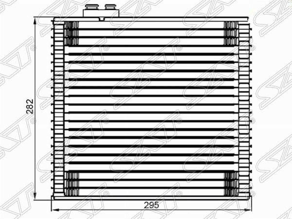 Испаритель кондиционера SAT ST-88501-60190 Toyota Land Cruiser J100 98-07 / Lexus LX 98-07