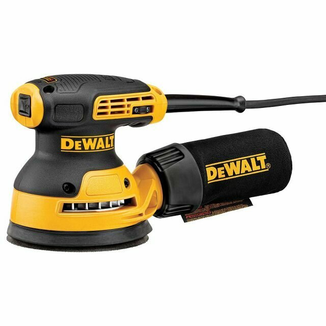 Шлифмашина DEWALT DWE6423, эксцентриковая, 280Вт, крепление на липучку, пылесборник