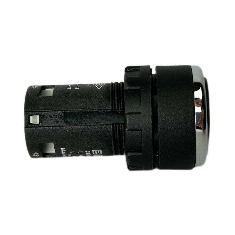 Кнопка нажимная моноблочная 22мм IP 40 1НО+1НО черн. EMAS MB101DH