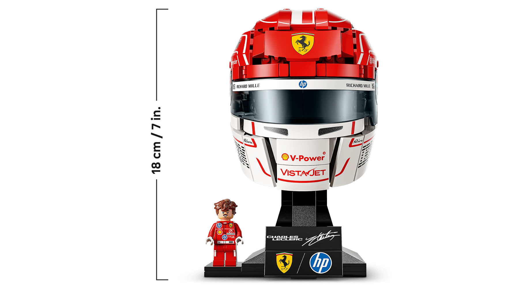 Конструктор LEGO 43014 Шлем Scuderia Ferrari HP Шарля Леклера, 886 дет. — фото 1