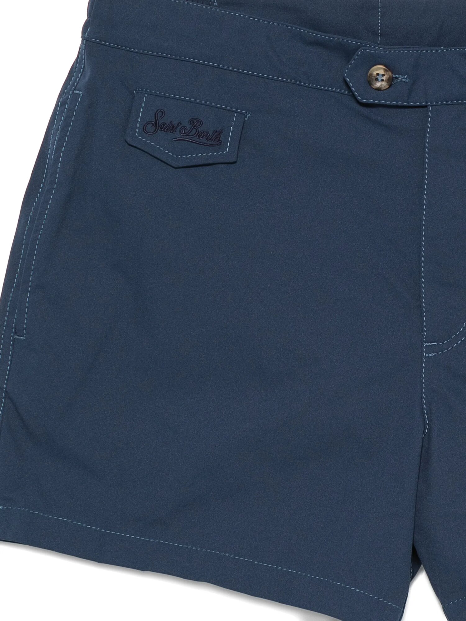 Шорты для плавания MC2 Saint Barth Harrys logo-patch swim shorts, размер 48, синий — фото 1