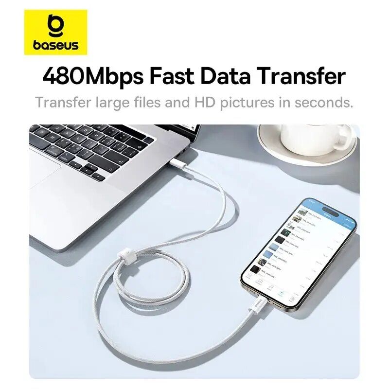 Baseus кабель USB-C - USB-C 1м, Blue — фото 1