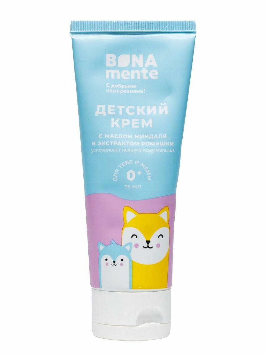 Крем детский Bona Mente! масло миндаля, экстракт ромашки 75мл