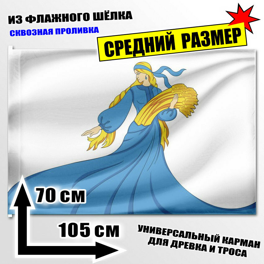 Флаг средний Нижнедевицкого района 105x70 см