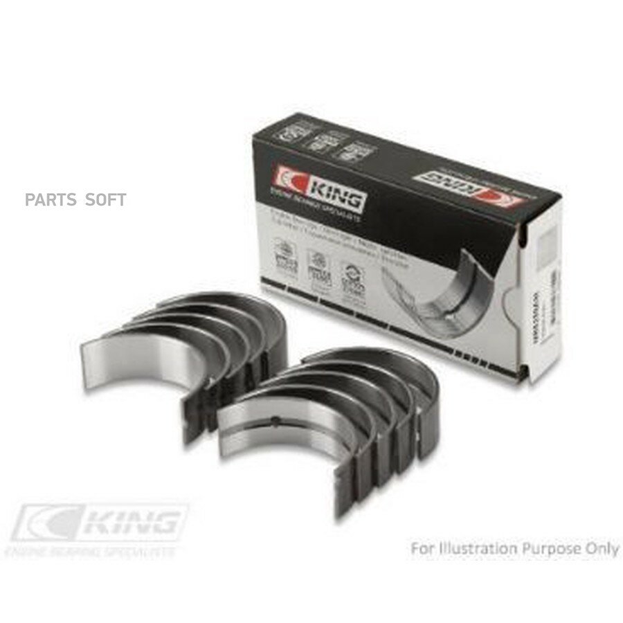 KING-BEARINGS MB5666SI0.25 Вкладыши коренные M 271