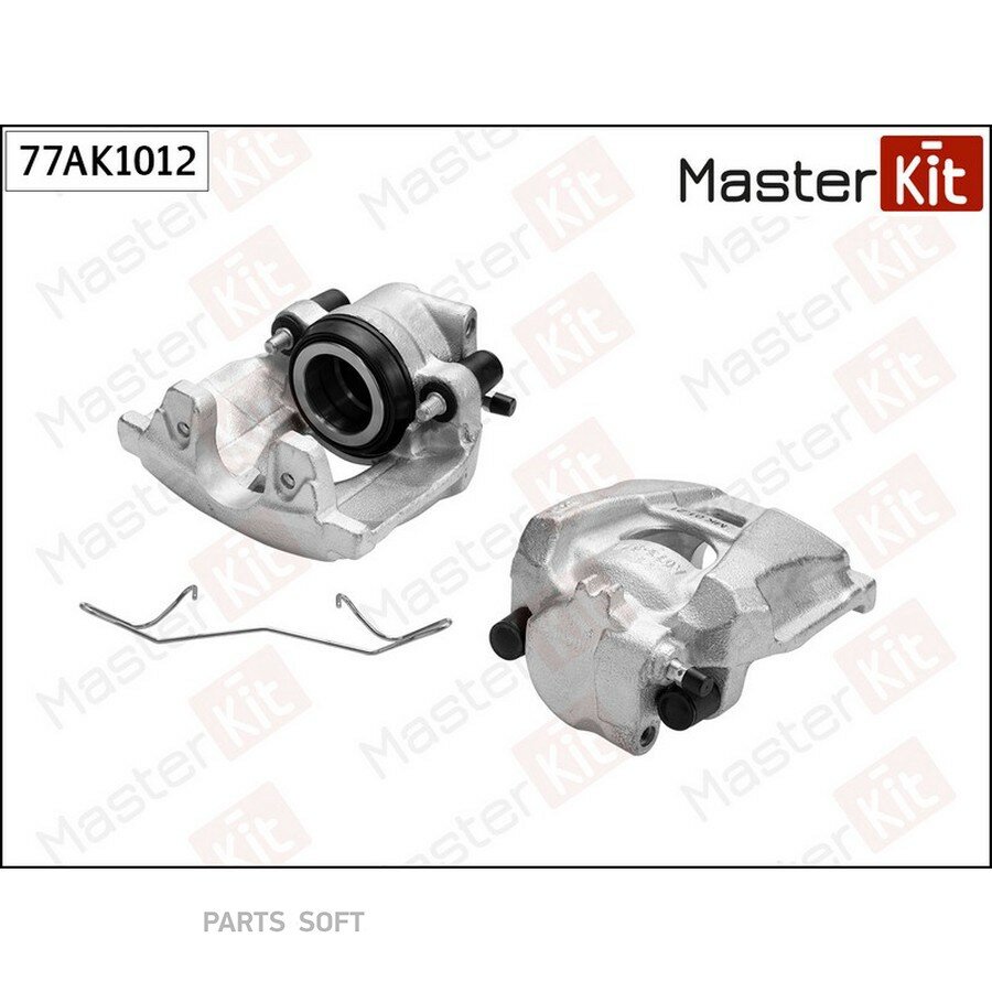MASTERKIT 77AK1012 Суппорт тормозной AUDI A4 07- передн. лев.