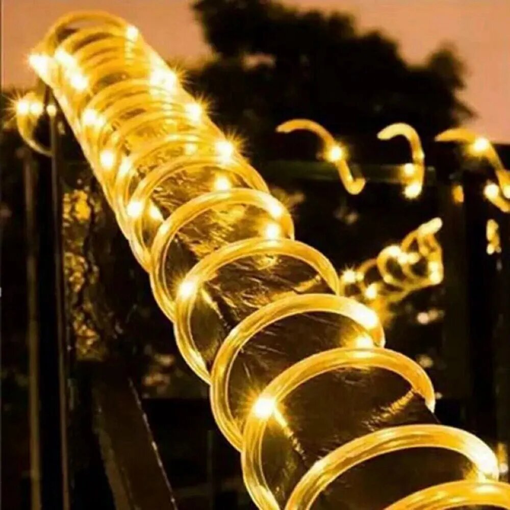 Солнечные светодиодные гирлянды DC1006 7 м Warm White, 22m 200led