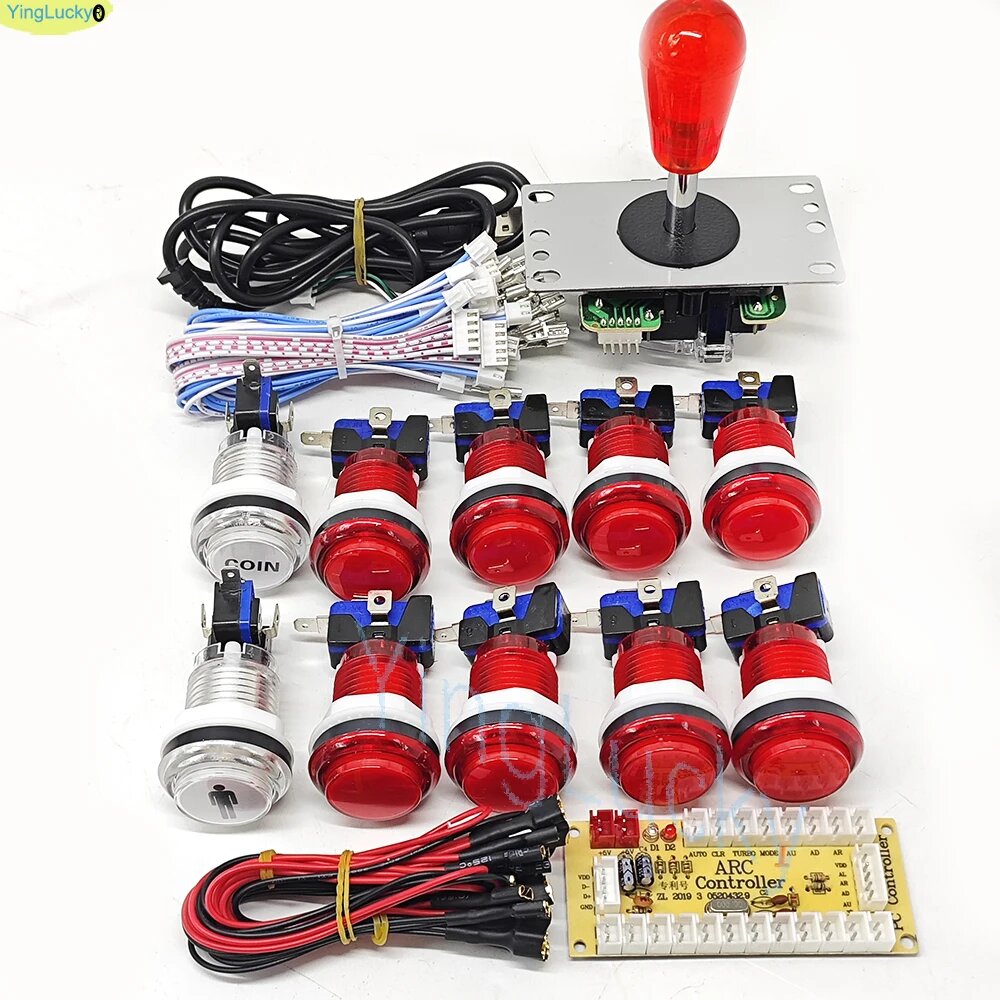 Arcade Game Kit для 2 игроков, красный