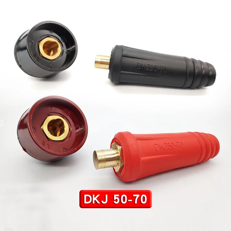 DKJ 50-70 наконечники для TIG-сварки, красный/черный