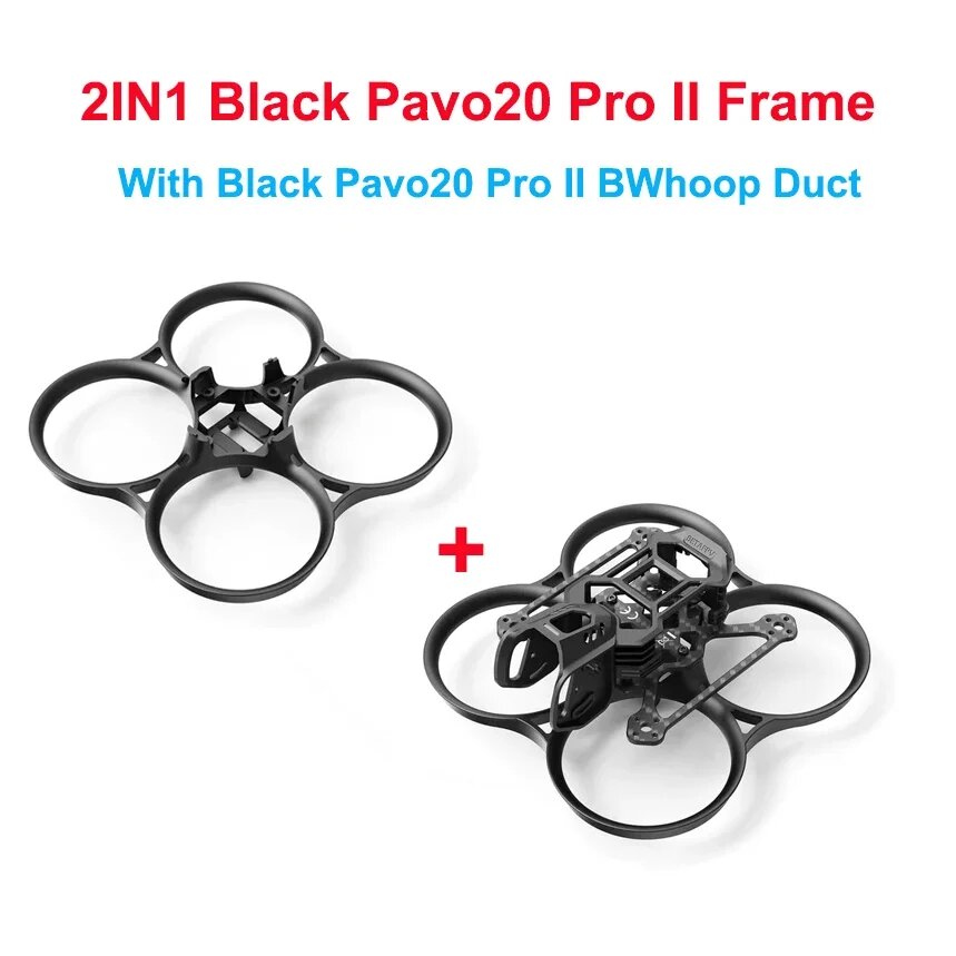 Рама Pavo20 Pro II Black с BWhoop Duct