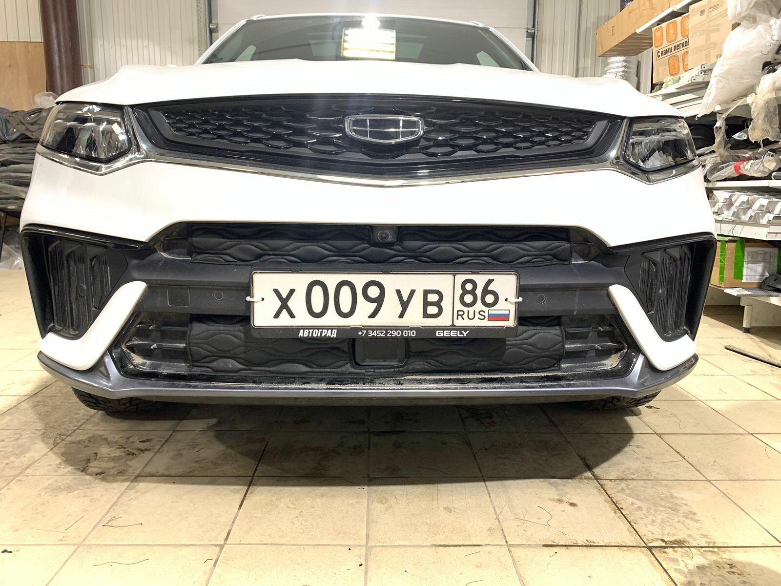Утеплитель радиатора Экономия топлива Geely Tugella Джили Тугела дорестайлинг (2020 н. в.) Камера и радар