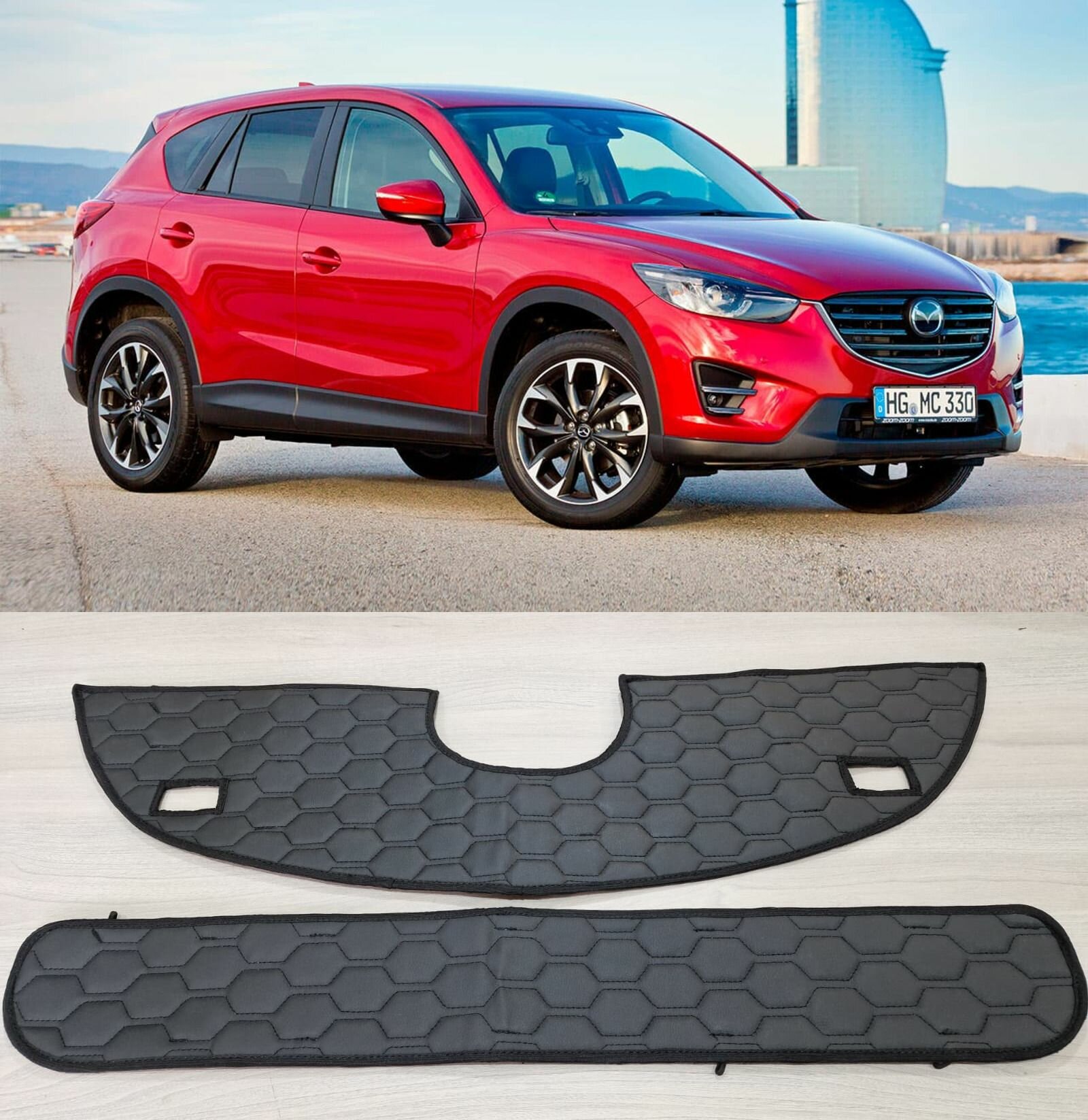 Утеплитель радиатора Экономия топлива Mazda CX-5 Мазда СХ5 (2015-2017) парктроники