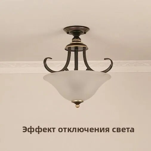 OliverLight Люстра, E27, 60 Вт, 15 кв. м, классический стиль, стекло, темно-коричневый/шоколадный — фото 1