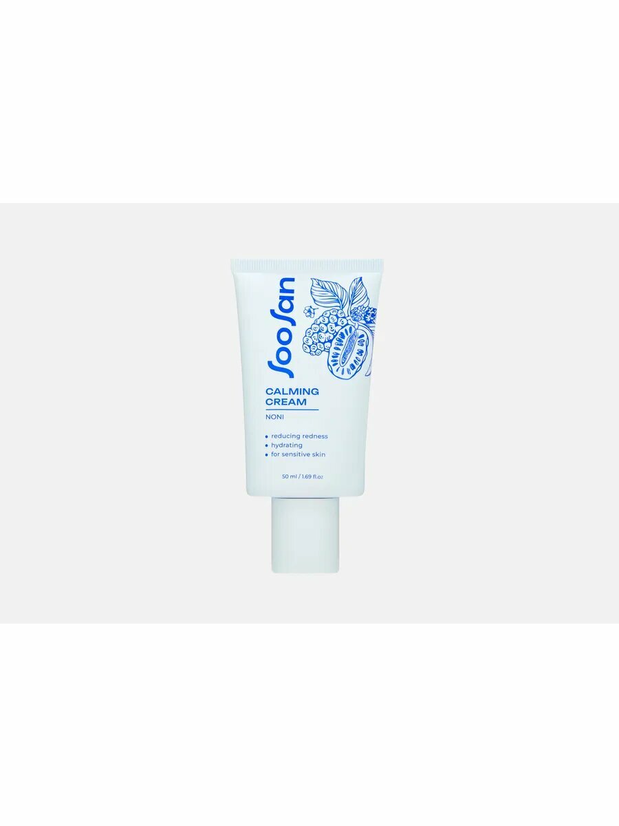 Успокаивающий крем для чувствительной кожи лица SOOSAN Calming Noni 50 мл