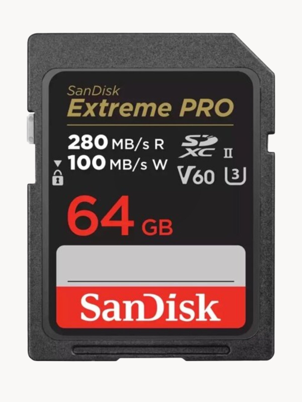 Карта памяти Sandisk 64Gb Extreme Pro SDXC UHS-II U3 V60 (280/100 MB/s)