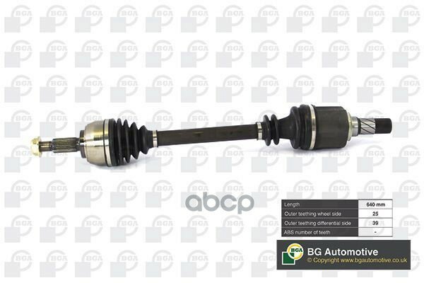 Полуось передняя правая RENAULT: GRAND SCENIC 04-, MEGANE II 02-, MEGANE II COUPE-CABRIOLET 03-, MEGANE II GRANDTOUR 03-, MEG.