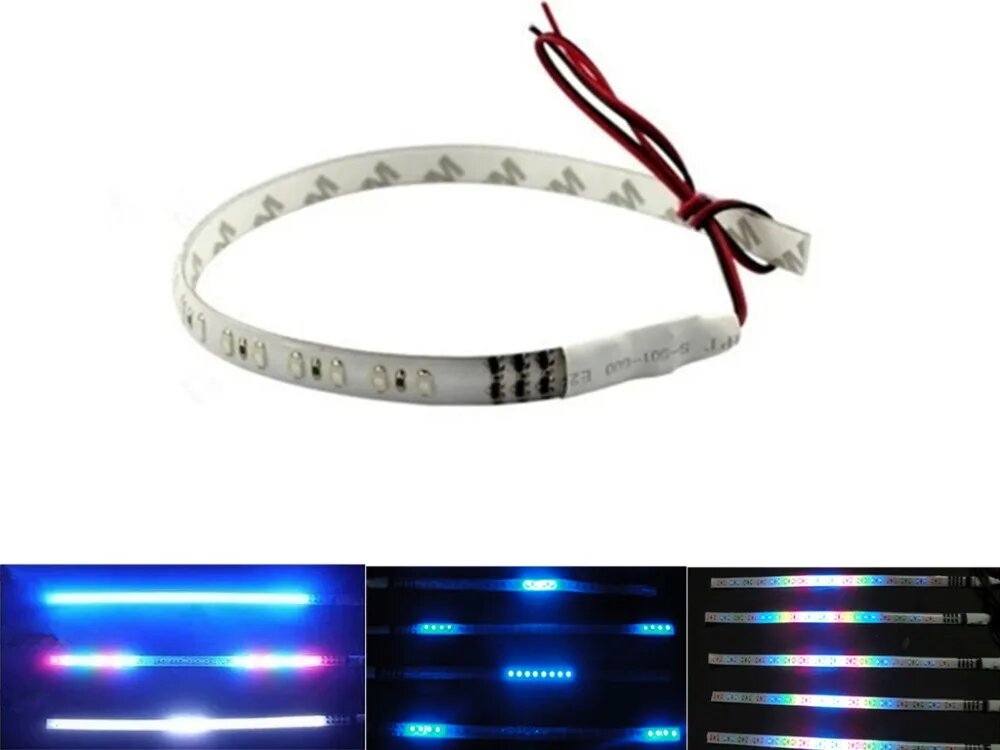 Стробоскопический мигающий предупреждающий мягкий Автомобильный декоративный светильник для Красный