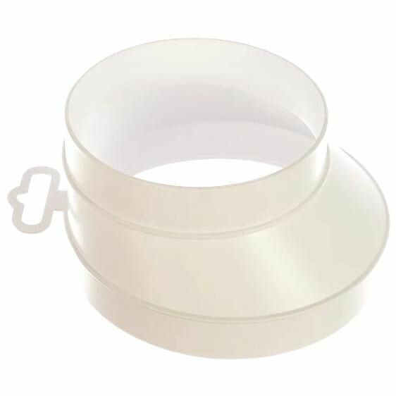 Соединитель эксцентриковый круглого воздуховода с круглым, пластик D125/150