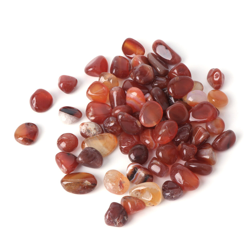 1 пакетик по 100 г натурального размагничивающегося кристаллического гравия для аквариума-красный агат